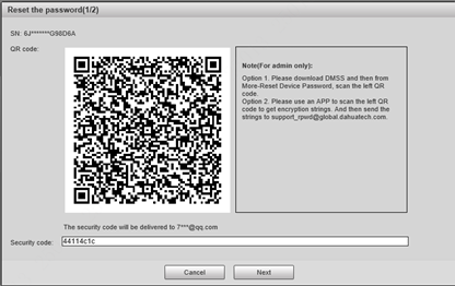 Password reset—IPC – Dahua Overseas Call Center