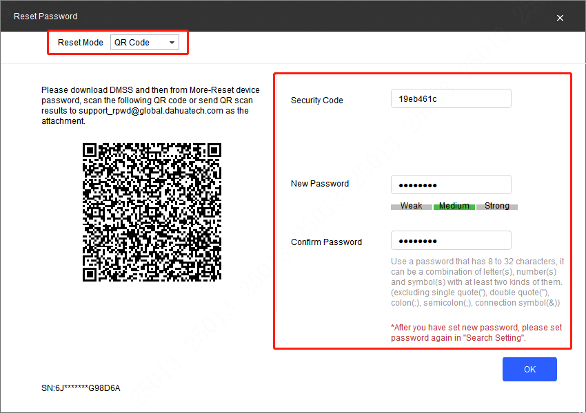 Using Tool to reset Camera – Dahua Overseas Call Center