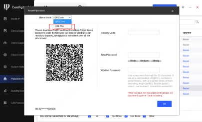 Using XML to reset Camera – Dahua Overseas Call Center